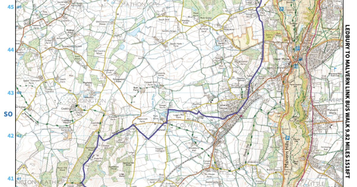 Ledbury to Malvern Bus Walk - Ramblers
